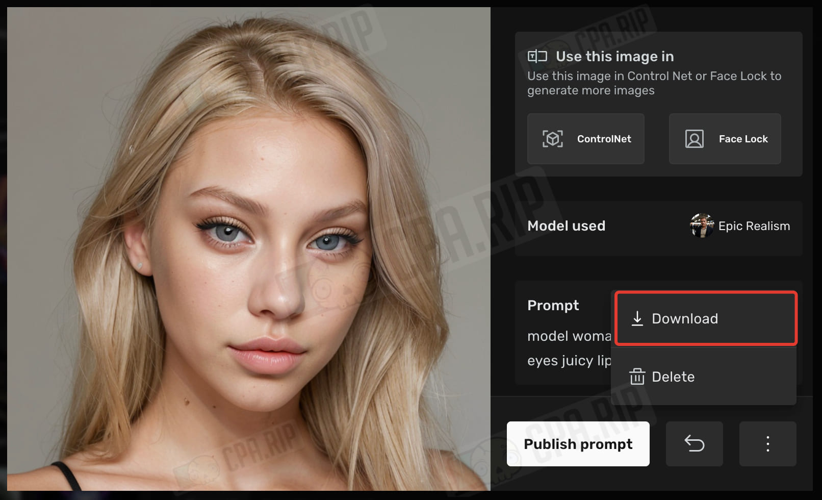 Сгенерировать девушку ИИ для заработка с помощью нейросетей