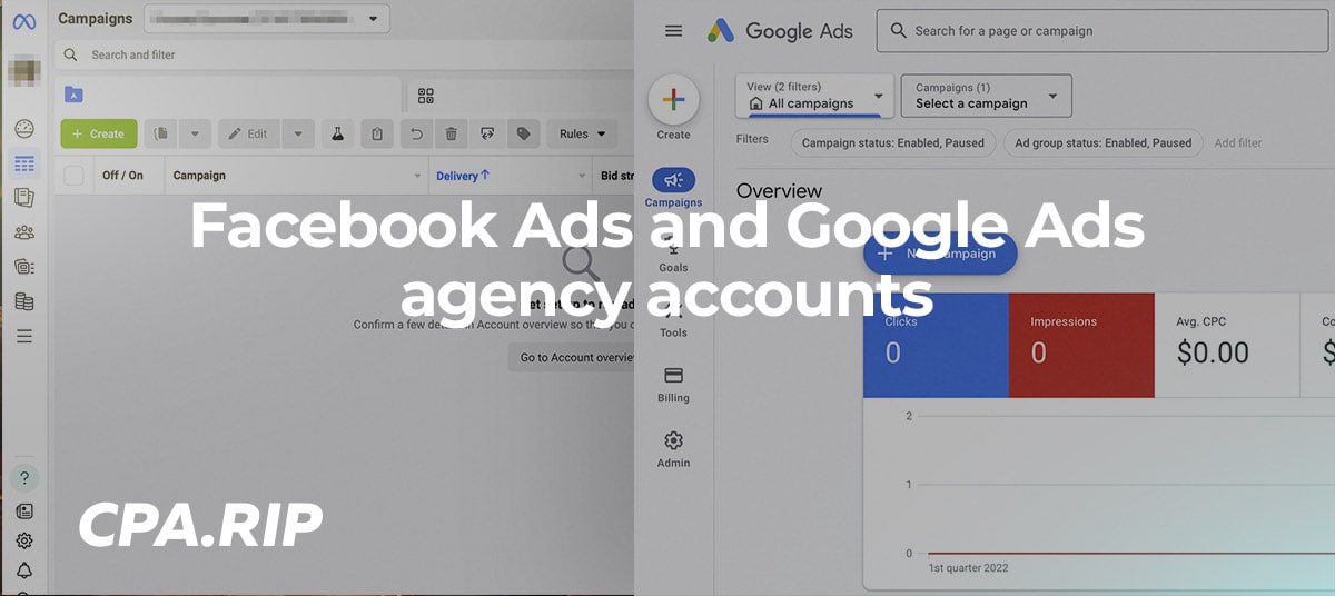 Top 8 agency accounts for Facebook Ads and Google Ads - CPA.RIP