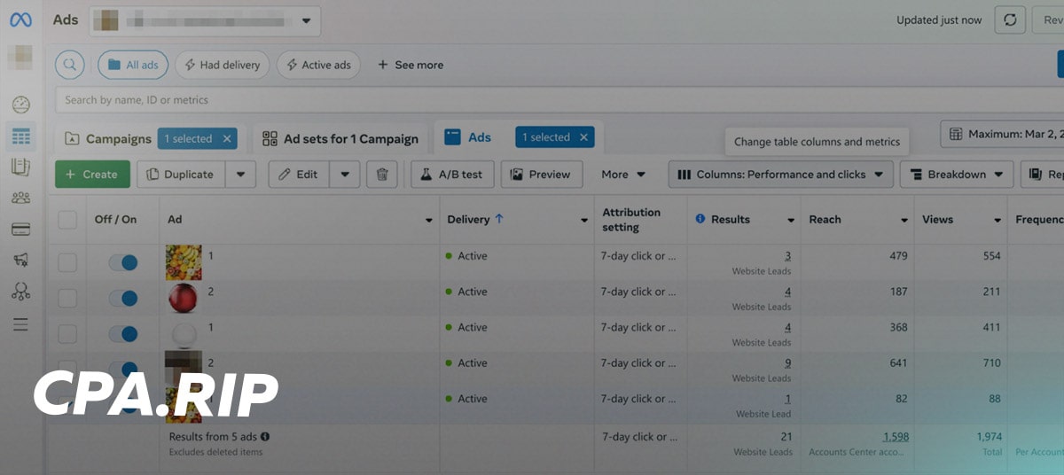 Moderation of complex creatives on Facebook Ads through ad languages - CPA.RIP